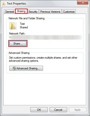 Setting up a password-protected file share for the Scan to Network Folder